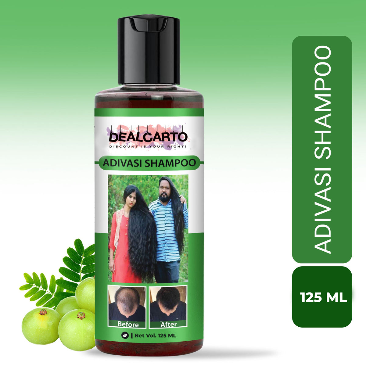 ADIVASI HERBAL SHAMPOO (PACK OF 2) - 125ML+125ML – Dealcarto